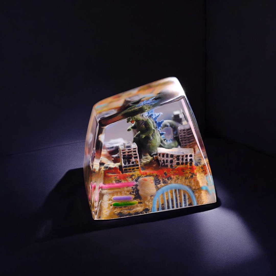 Custom Artisan Keycaps,godzilla Keycaps ,esc Keycap Artisan,keycaps ...