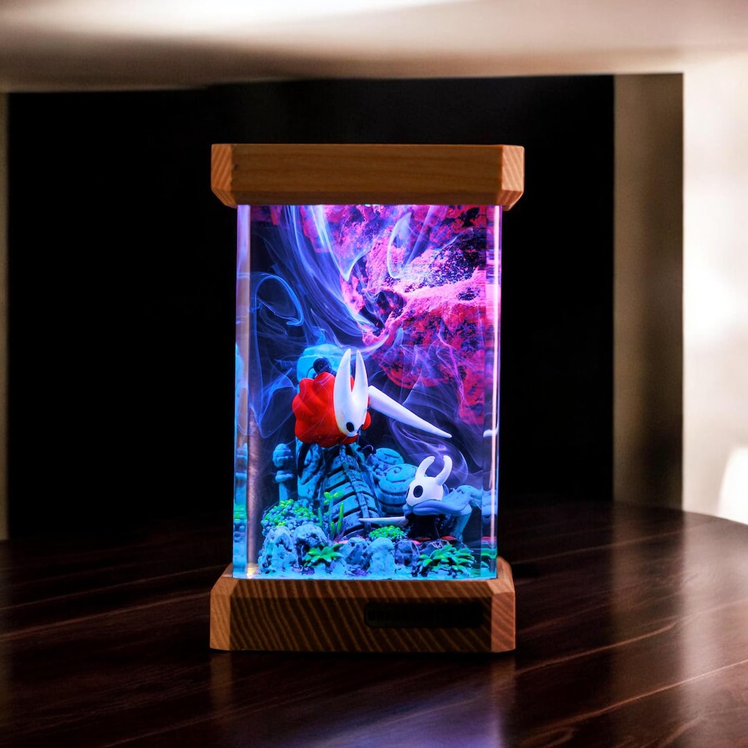 Lamp Custom Resin, Lamp Hol.low Knight Epoxy, Epoxy Resin Lamp, Hol.low ...