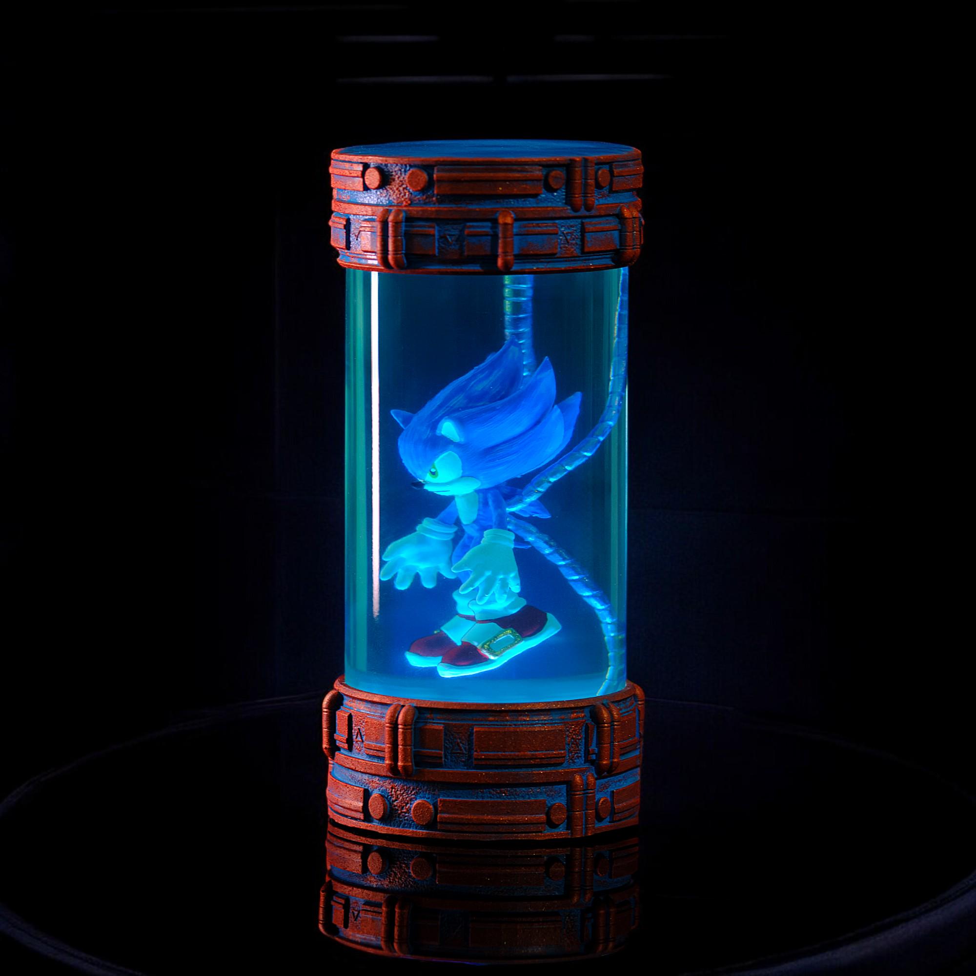 Resin Sonic Lamp: Handmade Video Game Night Light - Etsy