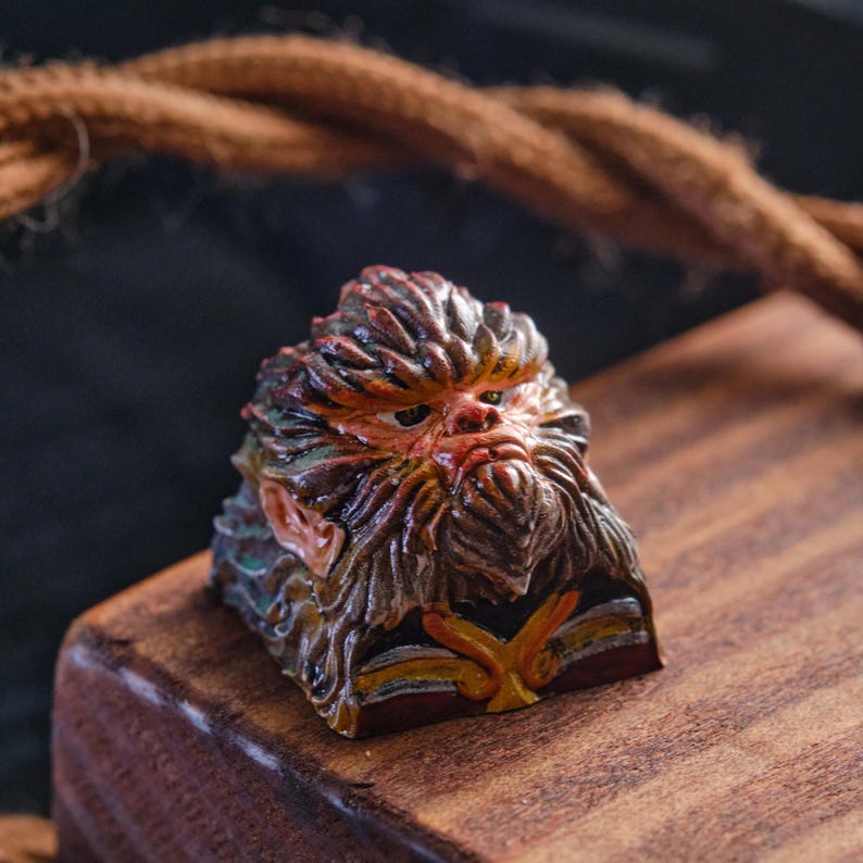 Wu.kong Black My.th Artisan Keycaps , Brown Game Keycaps Set, Monkey ...