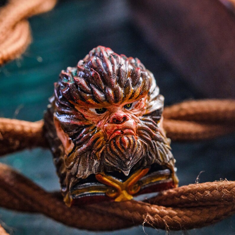 Wu.kong Black My.th Artisan Keycaps , Brown Game Keycaps Set, Monkey ...