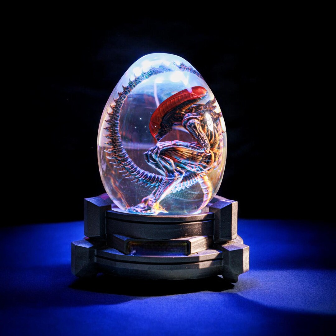 Lamp Custom Resin, Xeno.morph Egg Lamp Resin, Table Lamp, Bedside Lamp ...