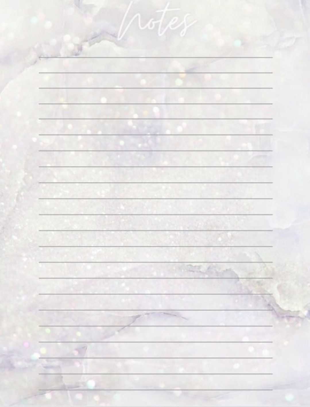 Notes Instant Digital Download Printable PDF Page for Planner - Etsy