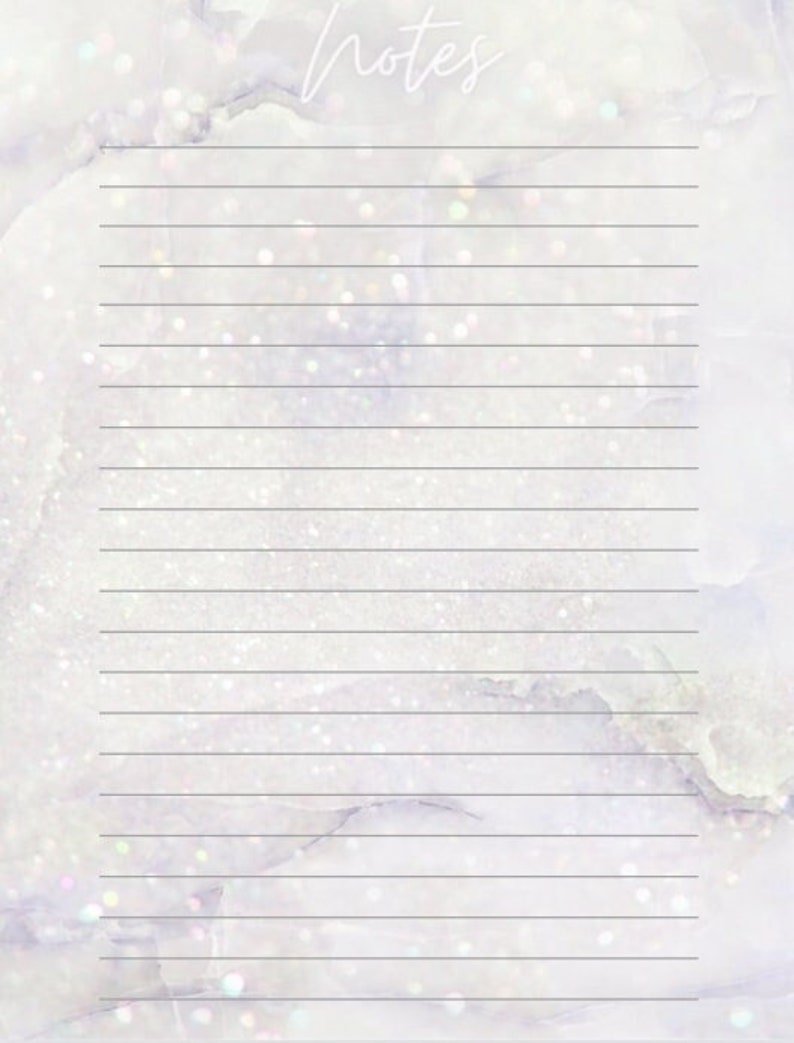 Notes Instant Digital Download Printable PDF Page for Planner - Etsy