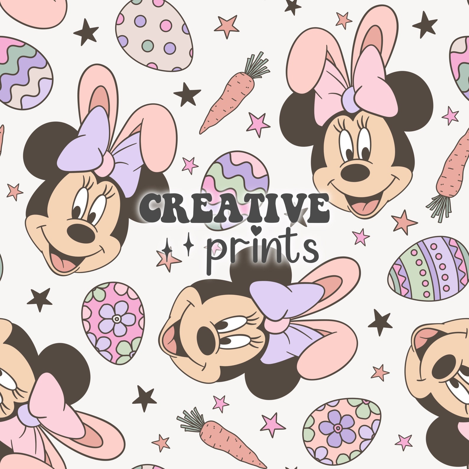 Mouse Bunny Easter Seamless Pattern Easter Seamless Pattern - Etsy