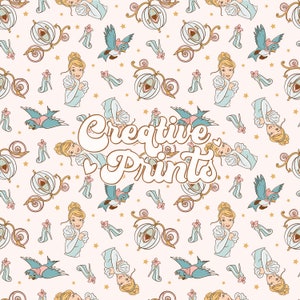 BUNDLE 3 PATTERNS - Princess Seamless Pattern, Magical Seamless File ...