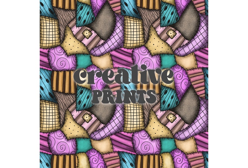 Sally Patches Seamless Pattern Halloween Seamless File for - Etsy