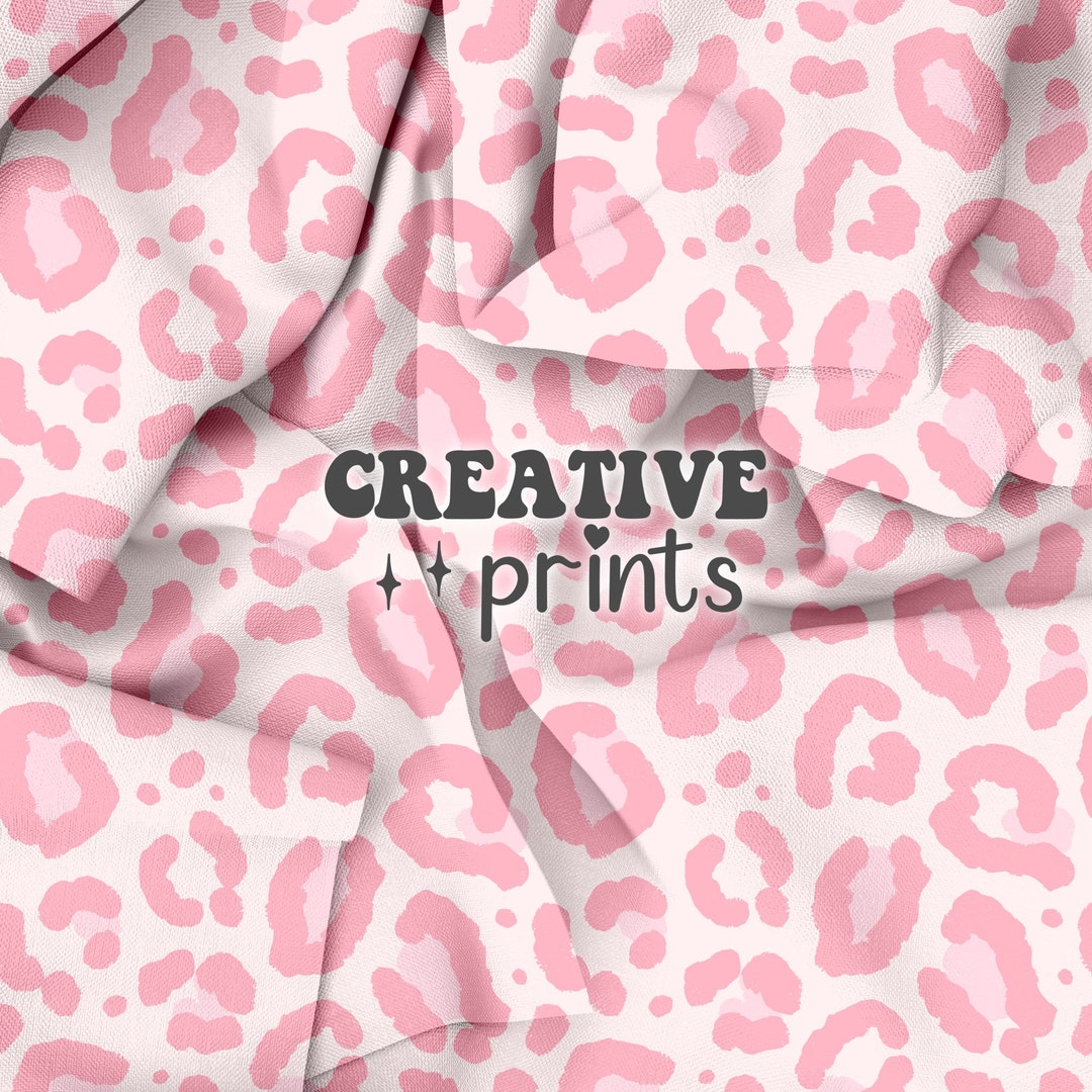 Baby Pink Leopard Print Seamless Pattern Png, Leopard Seamless File for Fabric Sublimation - Etsy