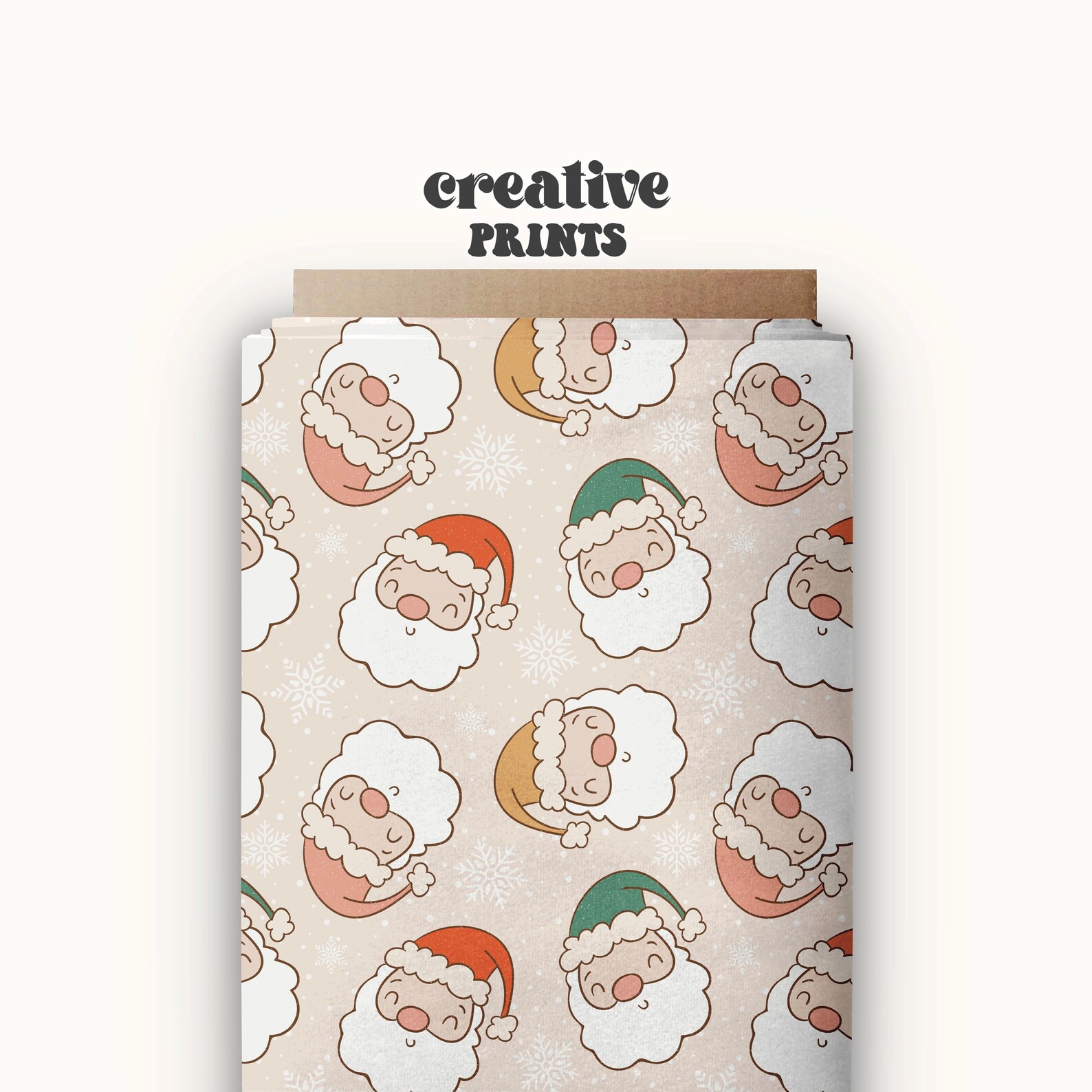 Cute Santa Seamless Pattern, Christmas Seamless File, Santa Claus ...