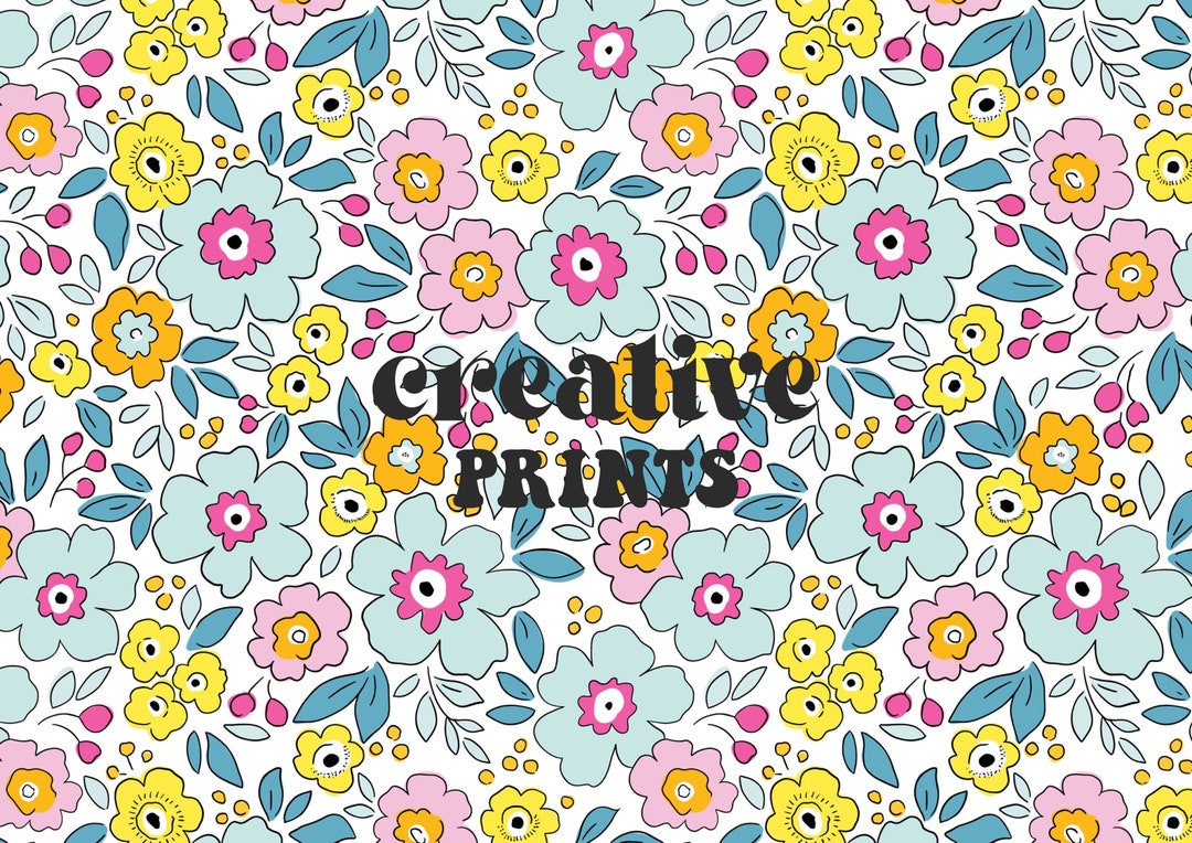 Floral Seamless Pattern | Floral Digital Paper | Fabric Pattern ...