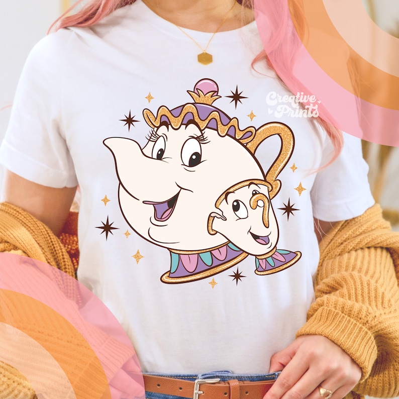 Chip Mrs. Potts PNG Beauty and the Beast Sublimation Design - Etsy Canada