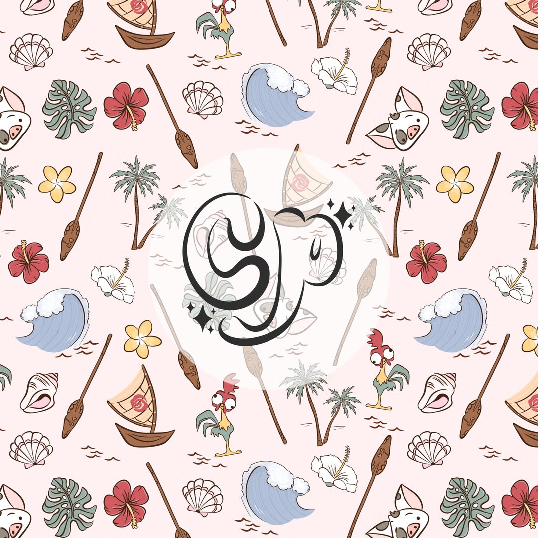 Maui Summer Seamless File, Magical Summer Seamless Pattern for Fabrics ...