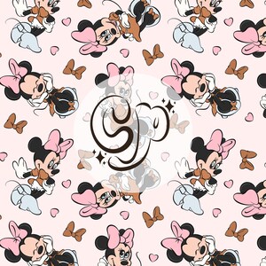 Coquette Mouse Seamless Pattern, Magical Seamless File for Fabric ...