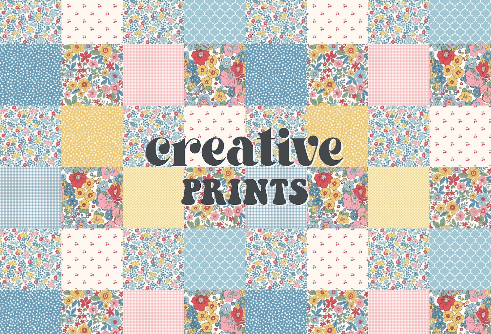 Patchwork Seamless Pattern Floral Seamless Repeat Pattern - Etsy