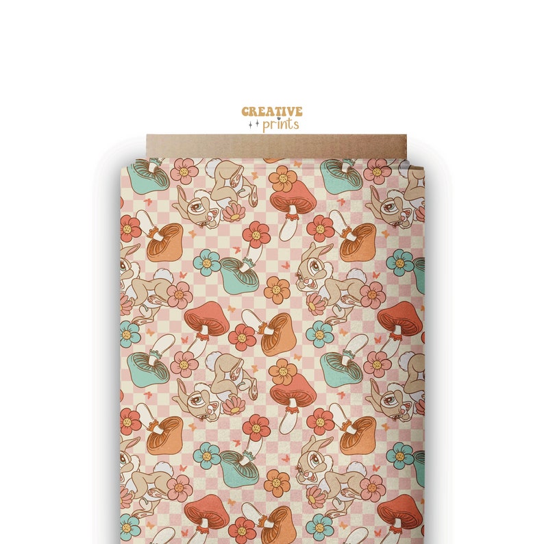 Spring Floral Bunny Seamless Pattern, Easter Cute Rabbit Seamless File ...