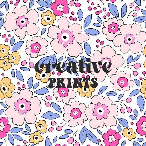 Floral Seamless Pattern Floral Digital Paper Fabric - Etsy