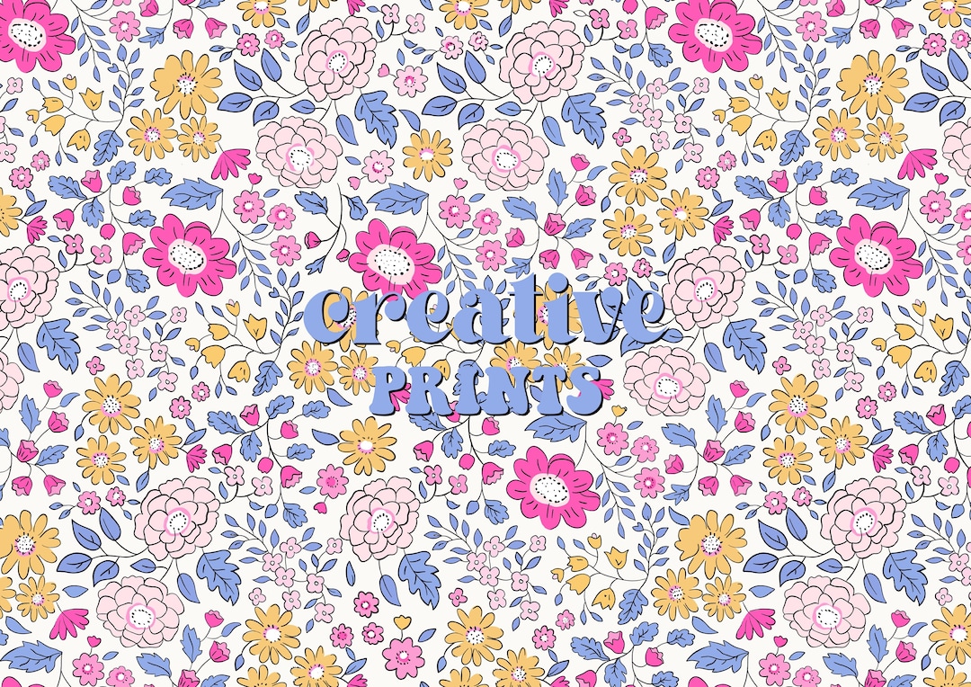Floral Seamless Pattern | Floral Digital Paper | Fabric Pattern ...