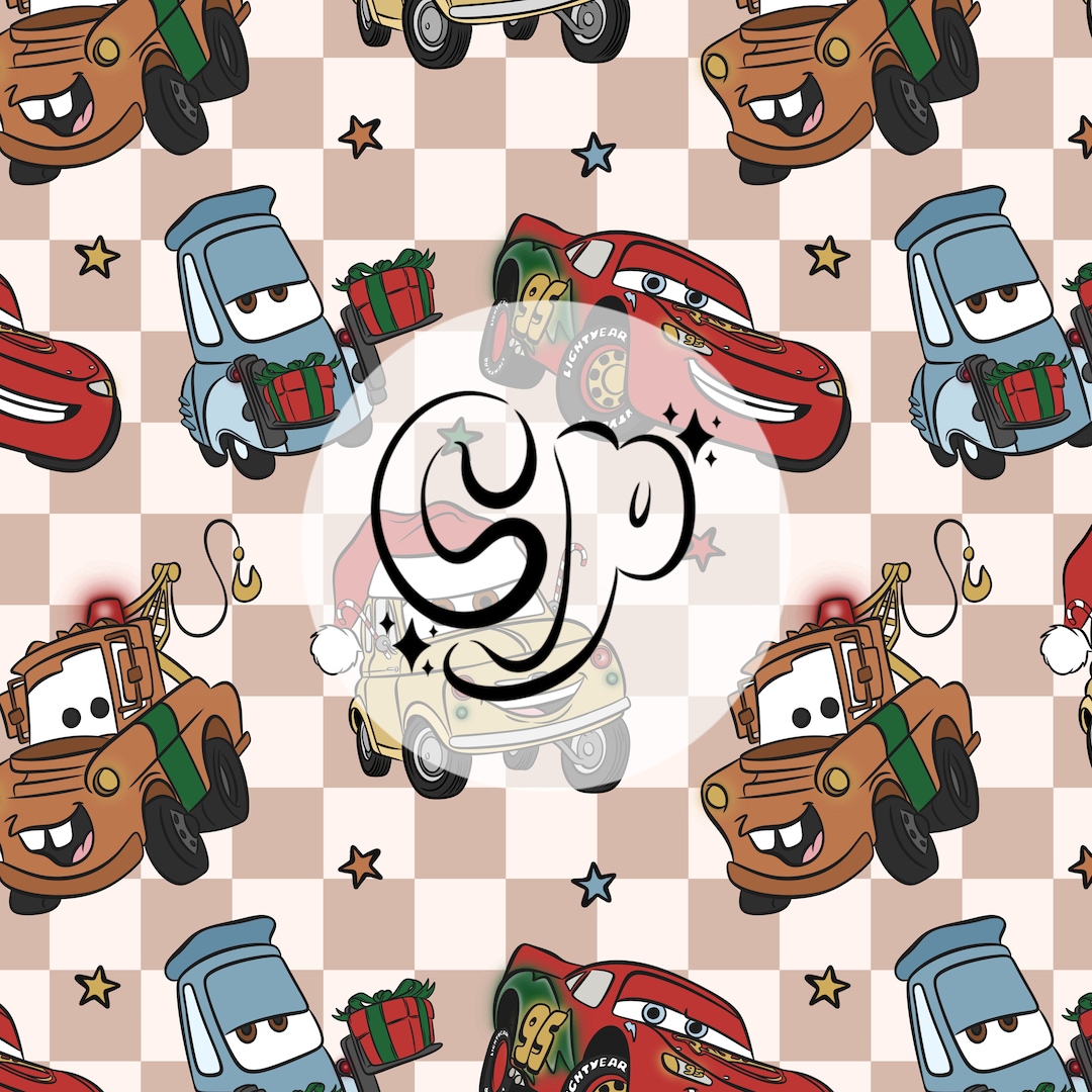 Christmas Cars Seamless File, Christmas Magical Seamless Pattern for ...
