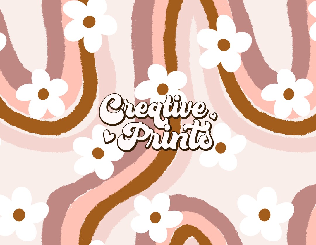 Floral Boho Rainbow Seamless File, Fall Seamless Pattern for Fabrics ...