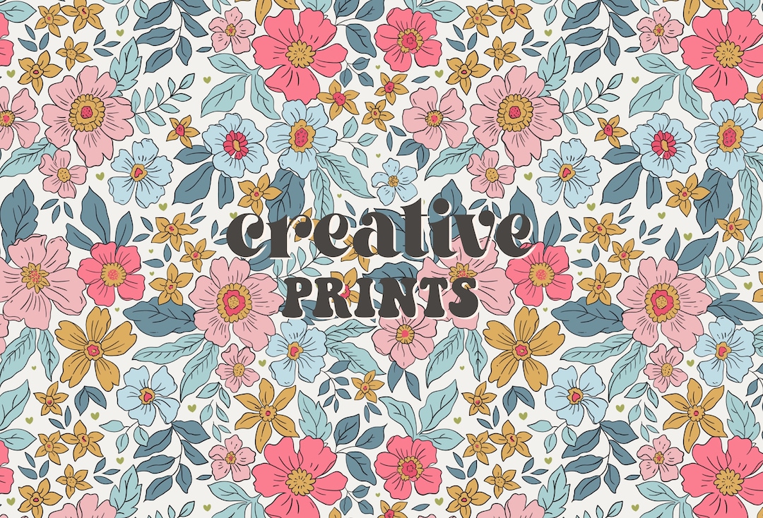 Floral Seamless Pattern | Floral Digital Paper | Fabric Pattern ...
