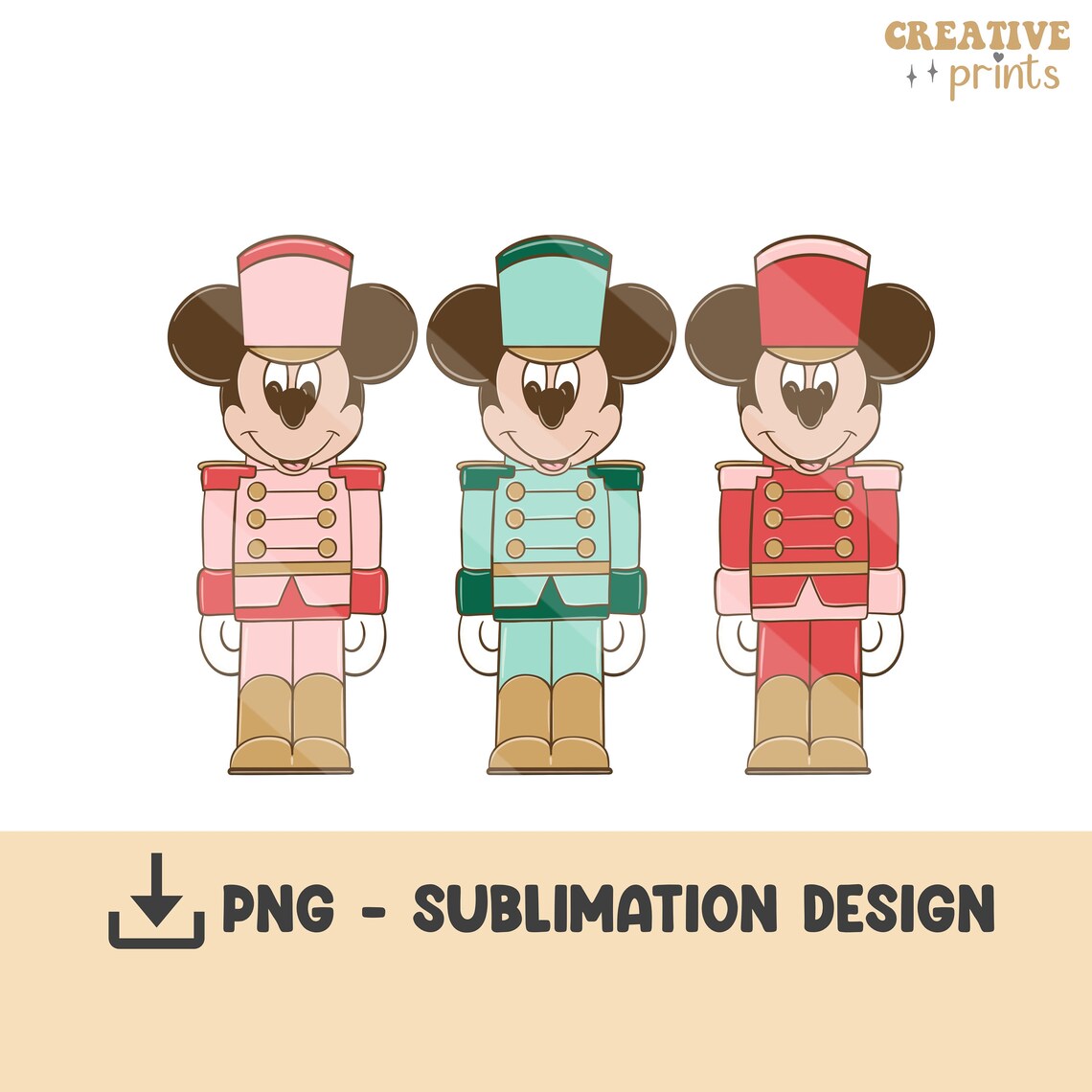 Mouse Nutcrackers Sublimation Design Png, Mouse Nutcracker Png ...