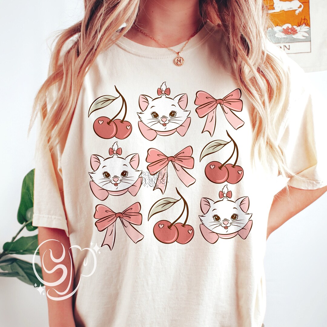 Coquette Magical Cat Png, Bow Cherry Png, Coquette Era,pink Bow, Trendy ...