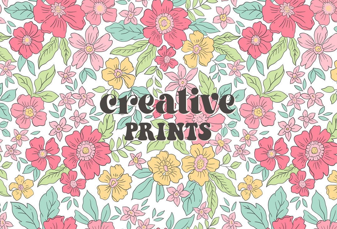 Spring Flowers Pattern Floral Seamless Repeat Pattern for Fabric ...