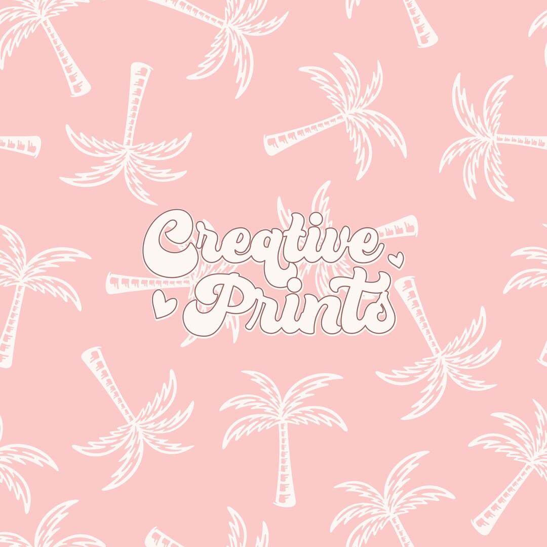 Palm Tree Beach Seamless Pattern, Summer Seamless File Commercial ...