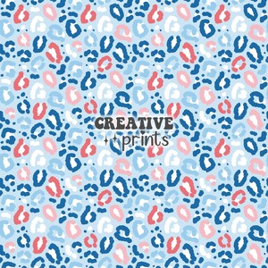 Fourth of July Cheetah Seamless Pattern, Fourth of July Leopard ...