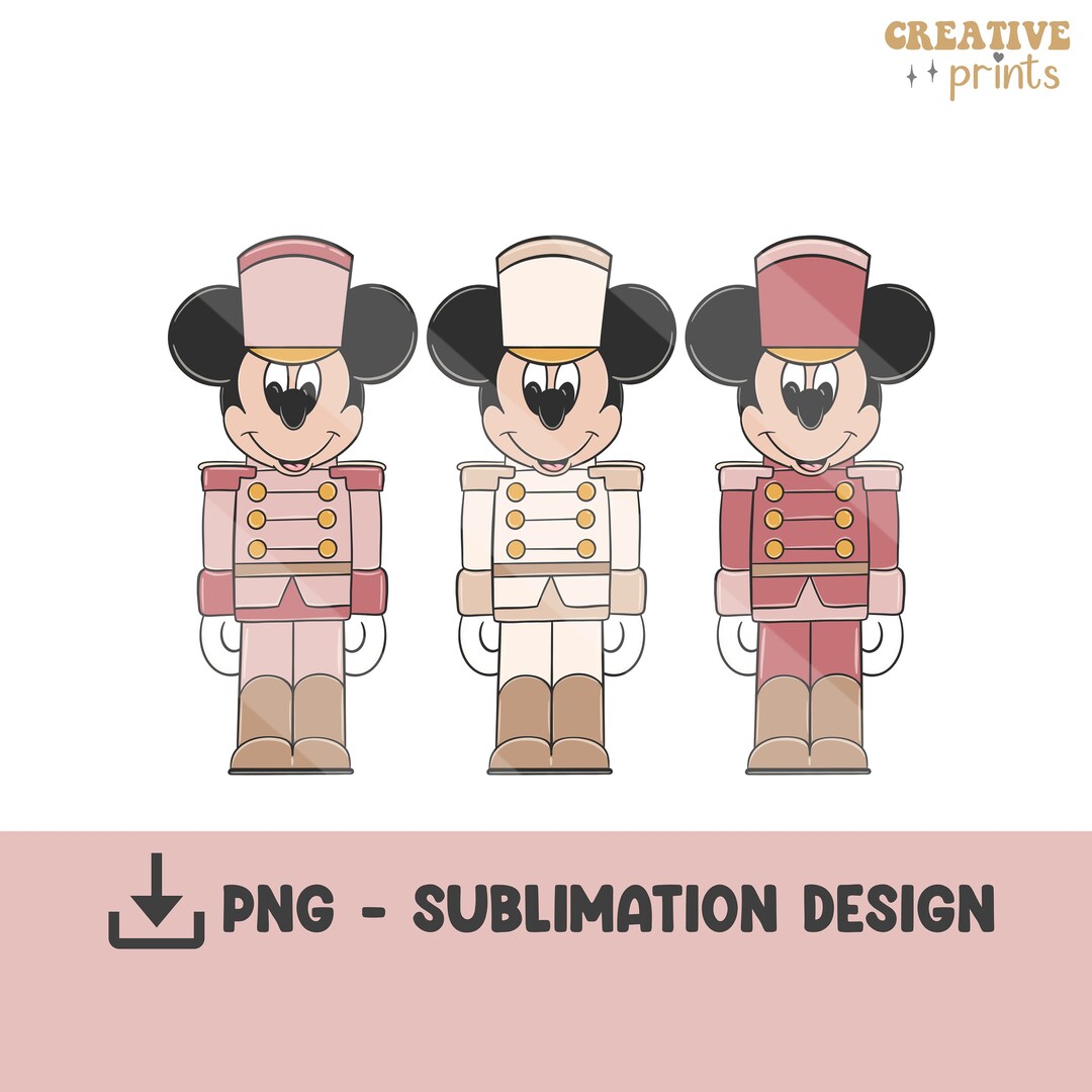 Mouse Nutcrackers Sublimation Design Png, Mouse Nutcracker Png ...