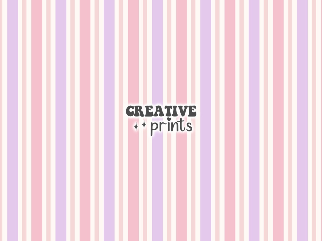 Pink & Lavender Stripes Seamless Pattern Digital File for Fabric ...