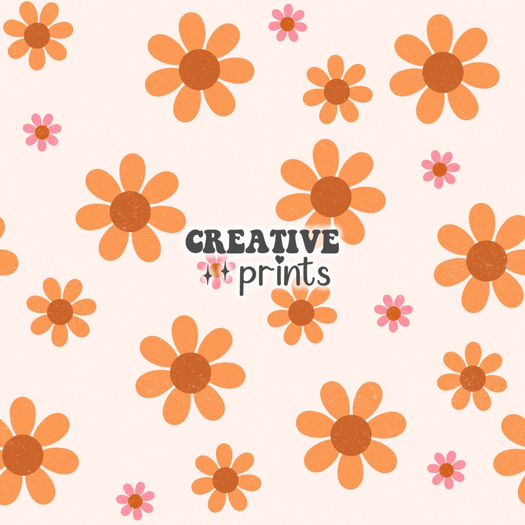 Boho Easter Daisy Seamless Pattern, Summer Seamless File, Boho Floral ...