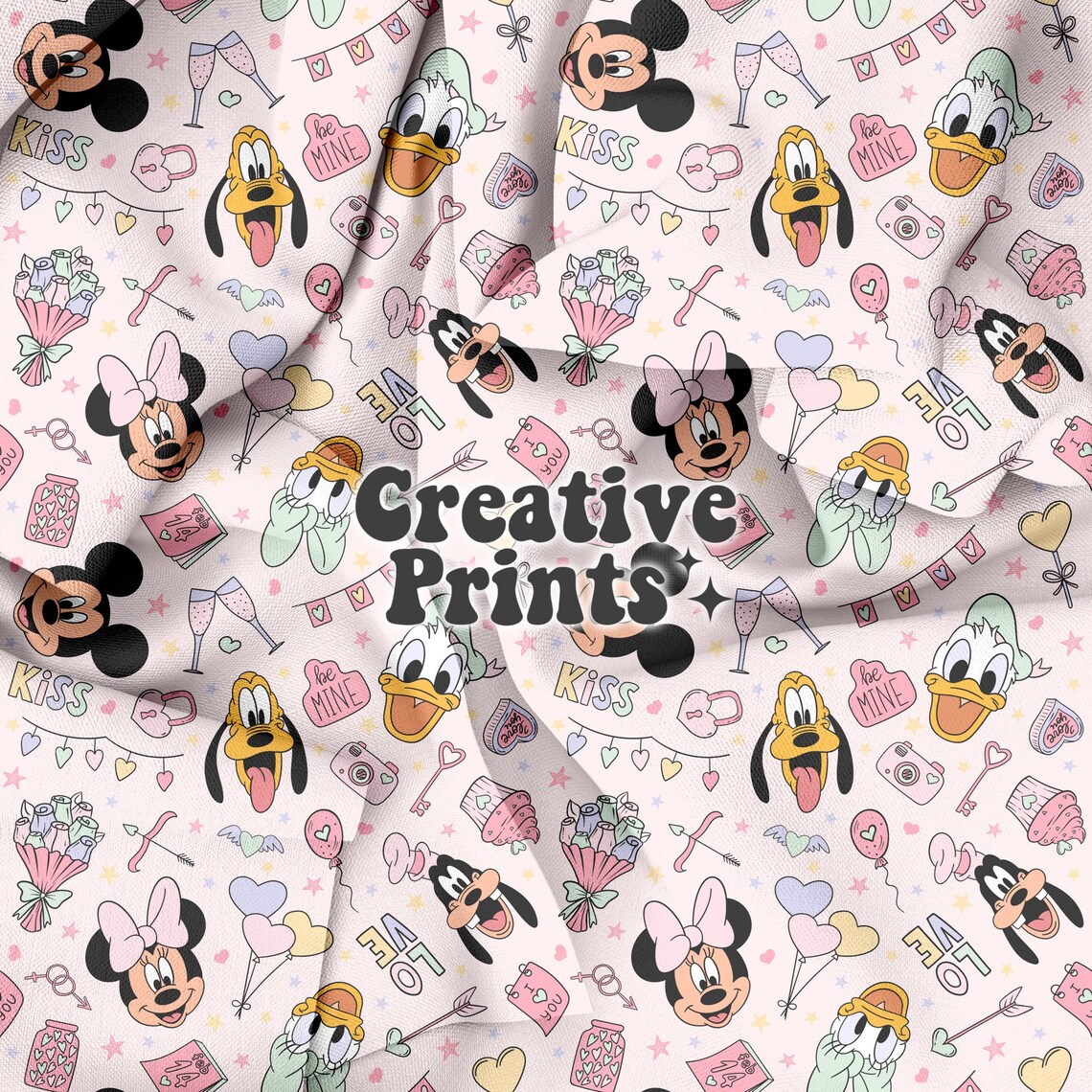 Valentines Day Mouse Pastel Colors Seamless Pattern - Etsy