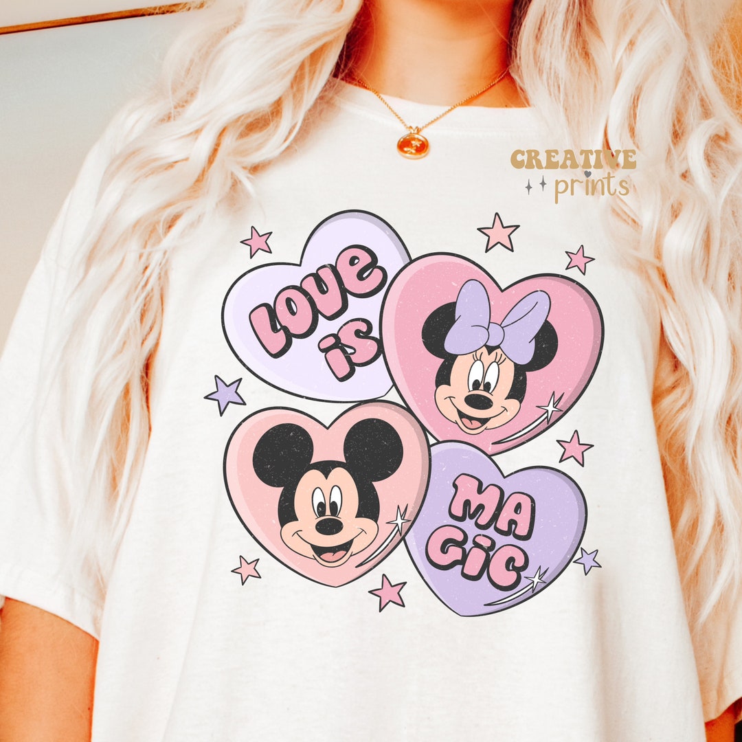Love is Magic Sublimation Design Png, Mouse Valentine’s Day Sublimation ...