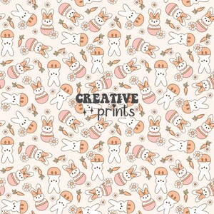 Mouse Peeps Seamless Pattern, Easter Seamless File for Fabric ...