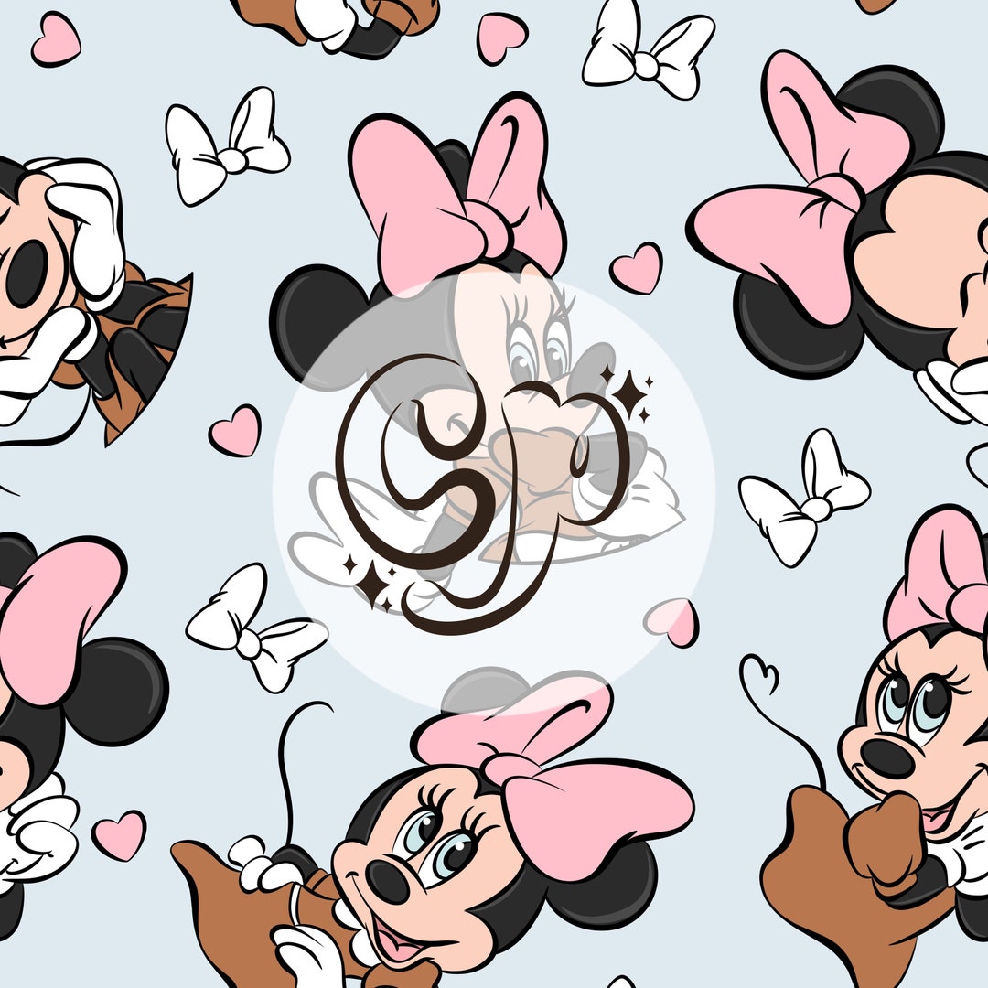 Coquette Mouse Seamless Pattern, Magical Seamless File for Fabric ...
