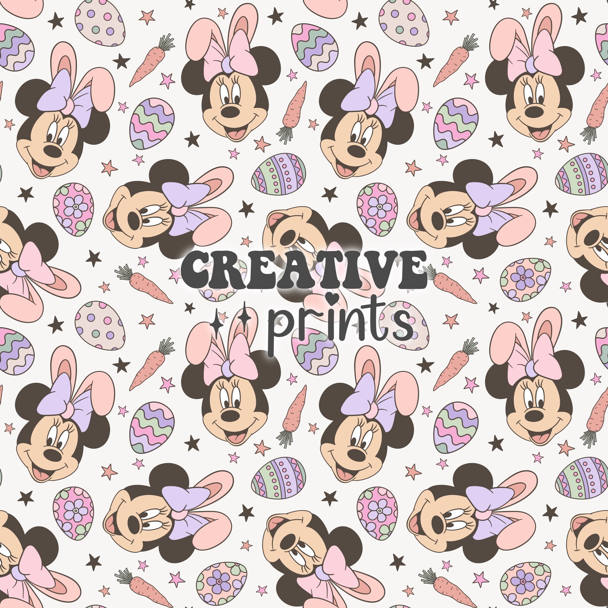 Mouse Bunny Easter Seamless Pattern Easter Seamless Pattern - Etsy