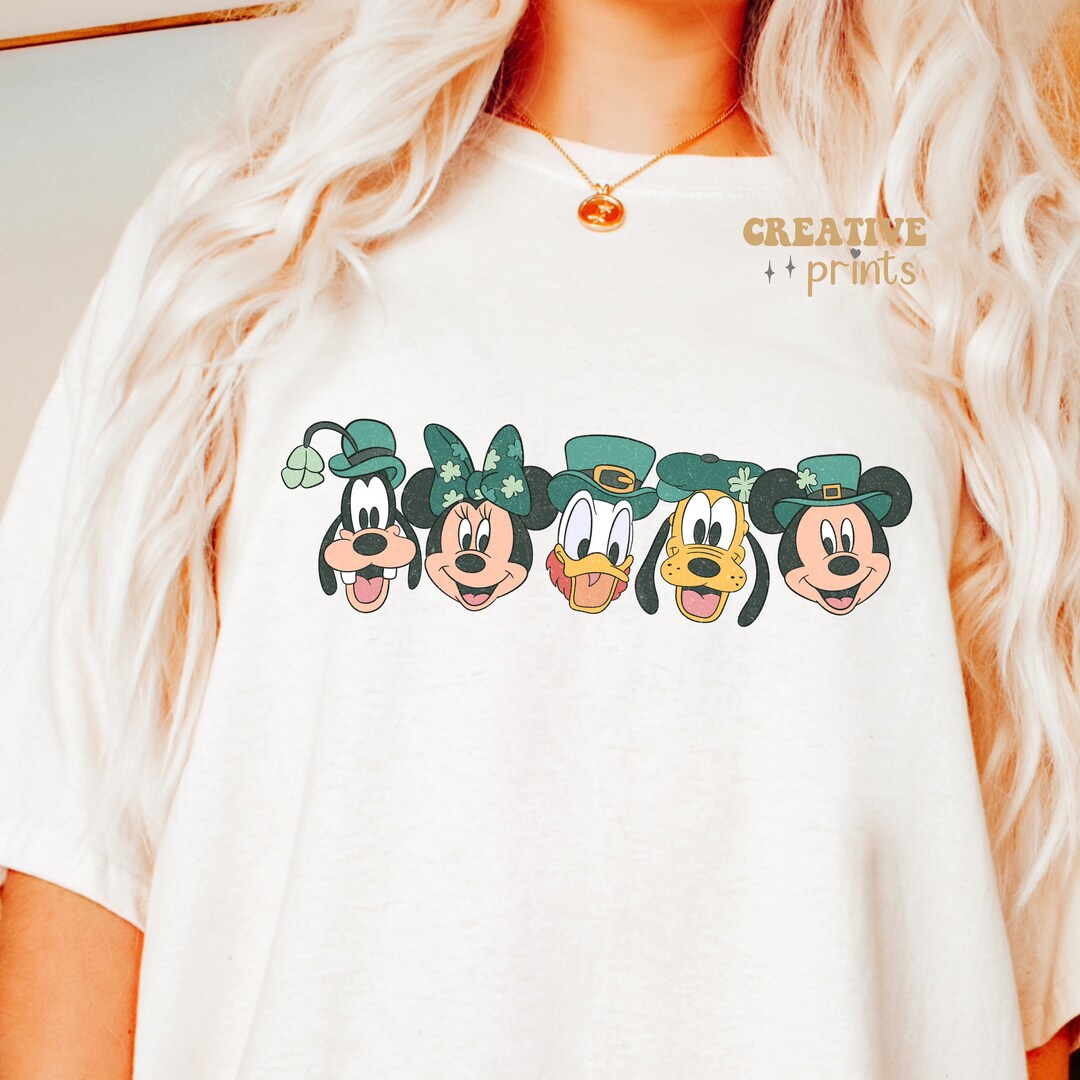 Mouse & Friends St Patricks Day PNG for Sublimation, St Paddys Day PNG ...