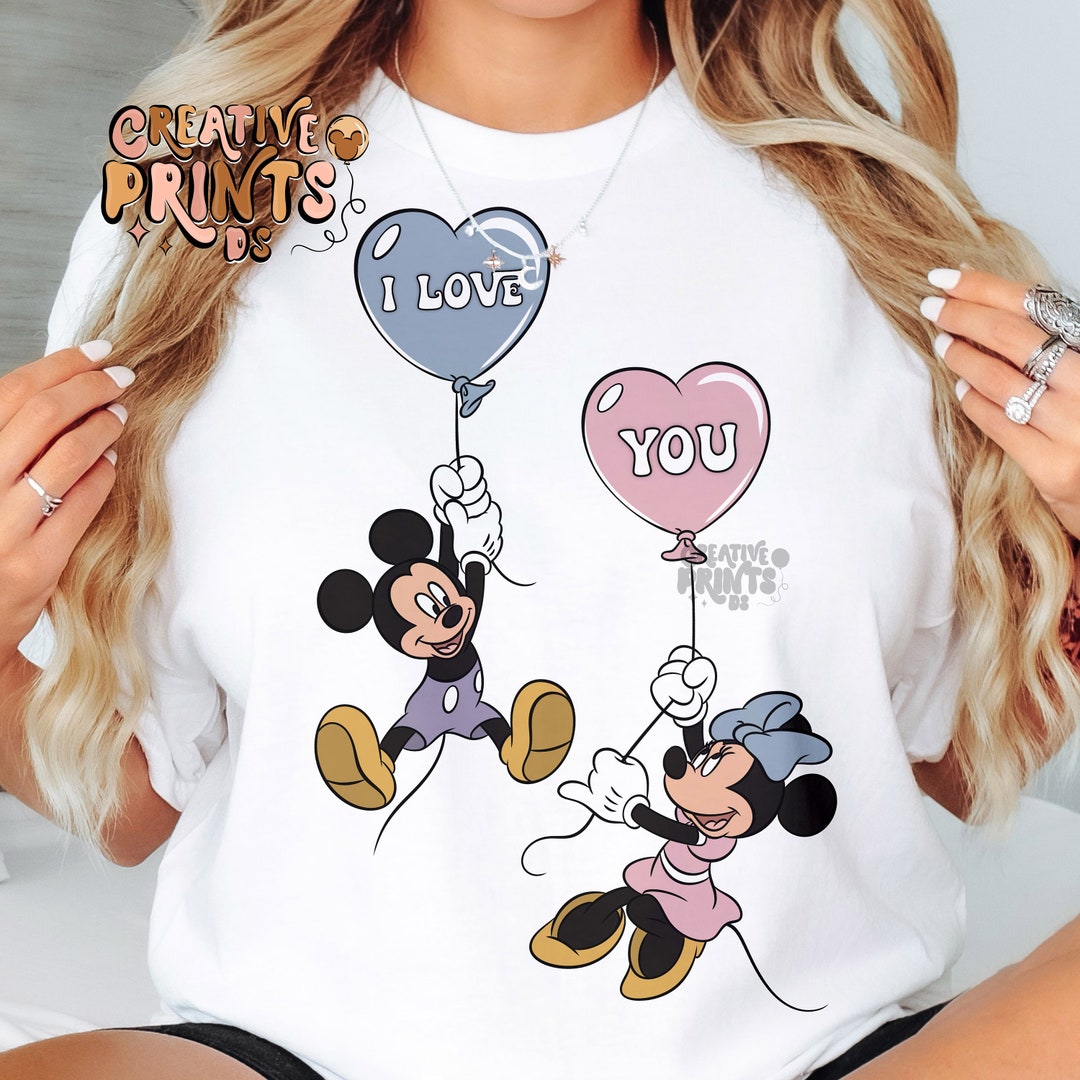 Magical Mouse Couple Valentines Day Png, Magical Mouse Balloons ...