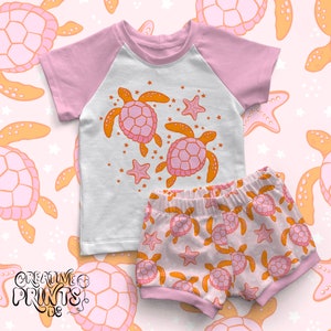 Pink Sea Turtles Seamless File, Summer Seamless Pattern for Fabrics ...