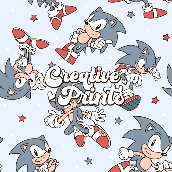 Sonic the Hedgehog Seamless - Etsy