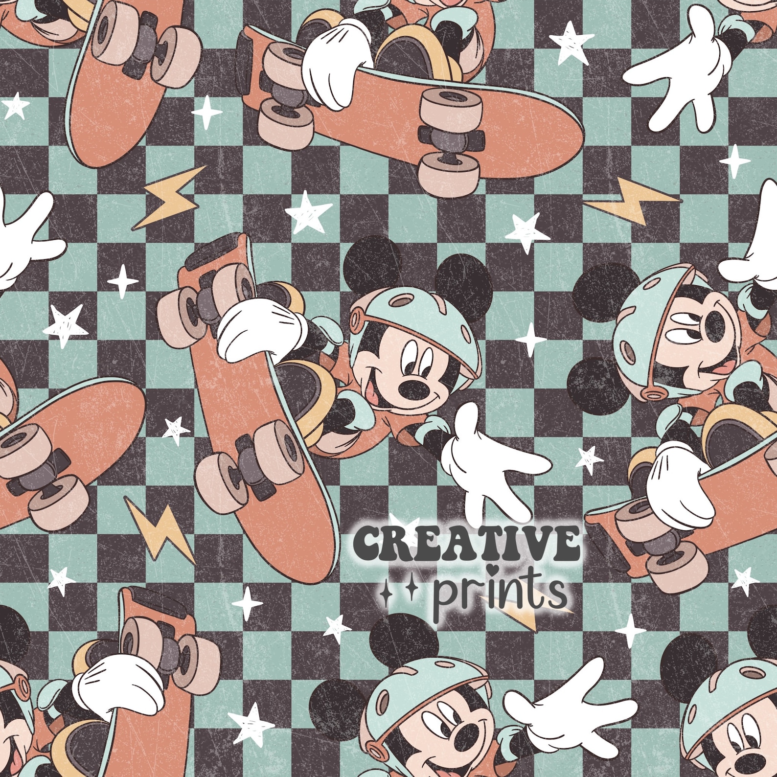 Mouse Skateboard Seamless Pattern Mouse Seamless File for - Etsy