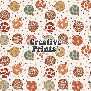 Western Christmas Seamless Pattern, Western Ornaments Pattern, Cowgirl ...