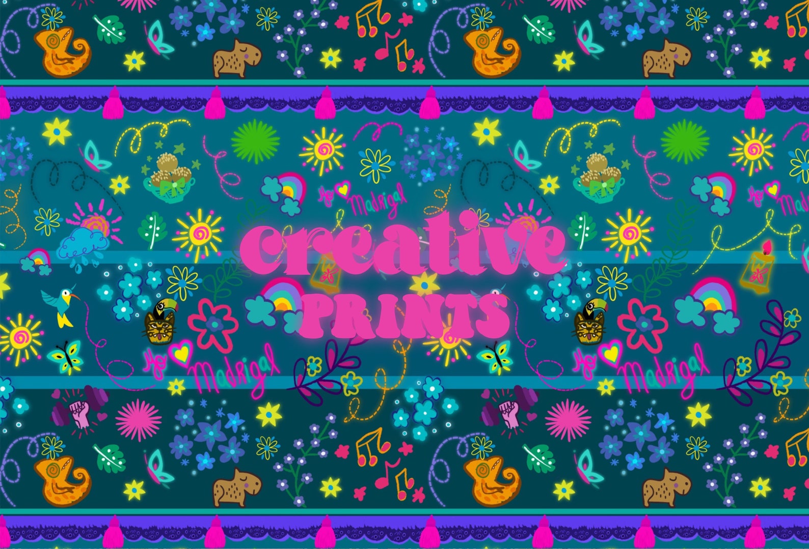 Encanto Seamless Pattern, Mirabel Dress Inspired Pattern, File for ...