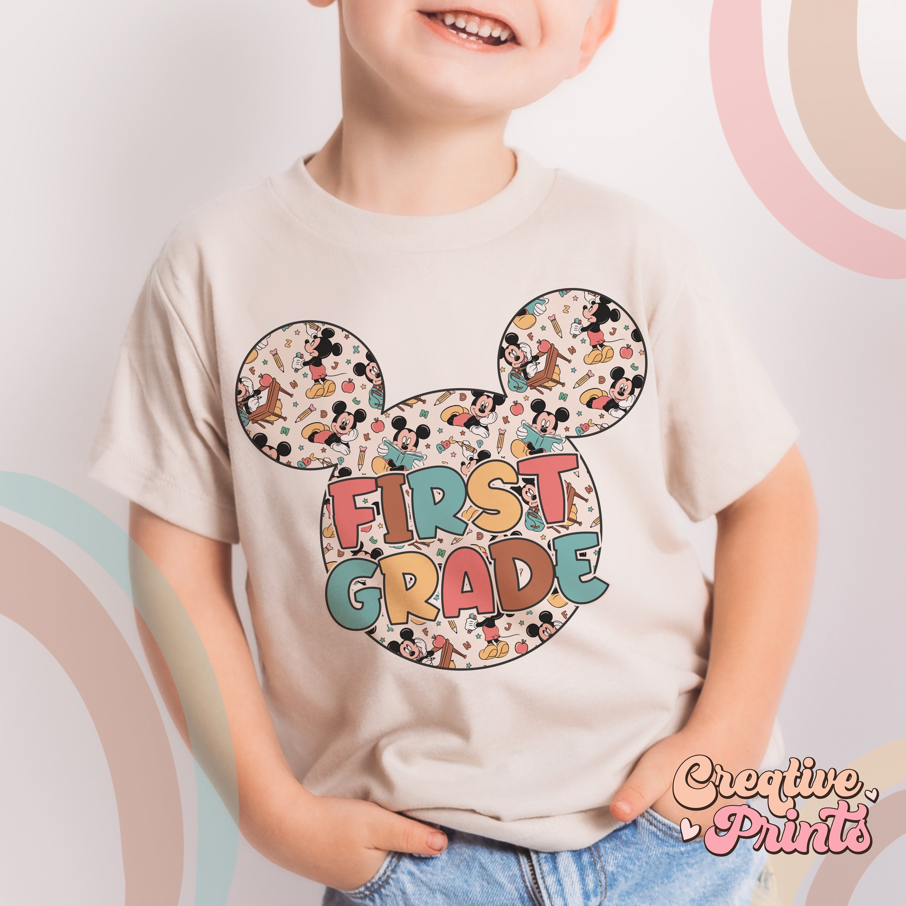 First Grade Mouse Ears PNG, Back to School Sublimation Design, 1st ...