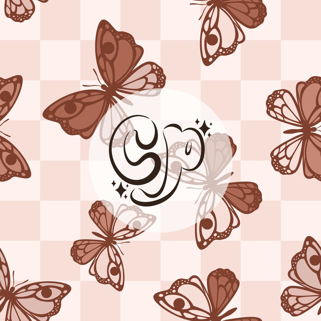 Boho Neutral Butterflies Seamless Pattern, Butterfly Seamless File for ...