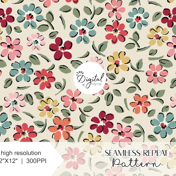 Ditsy Floral Fabric - Etsy