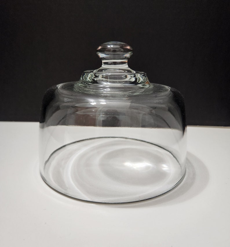 Replacement Small Clear Glass Dome Cover With Knob Handle, Cheese ...