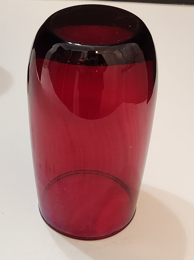 Set of 13 Royal Ruby Red Glass Roly Poly Tumblers by Anchor Hocking ...