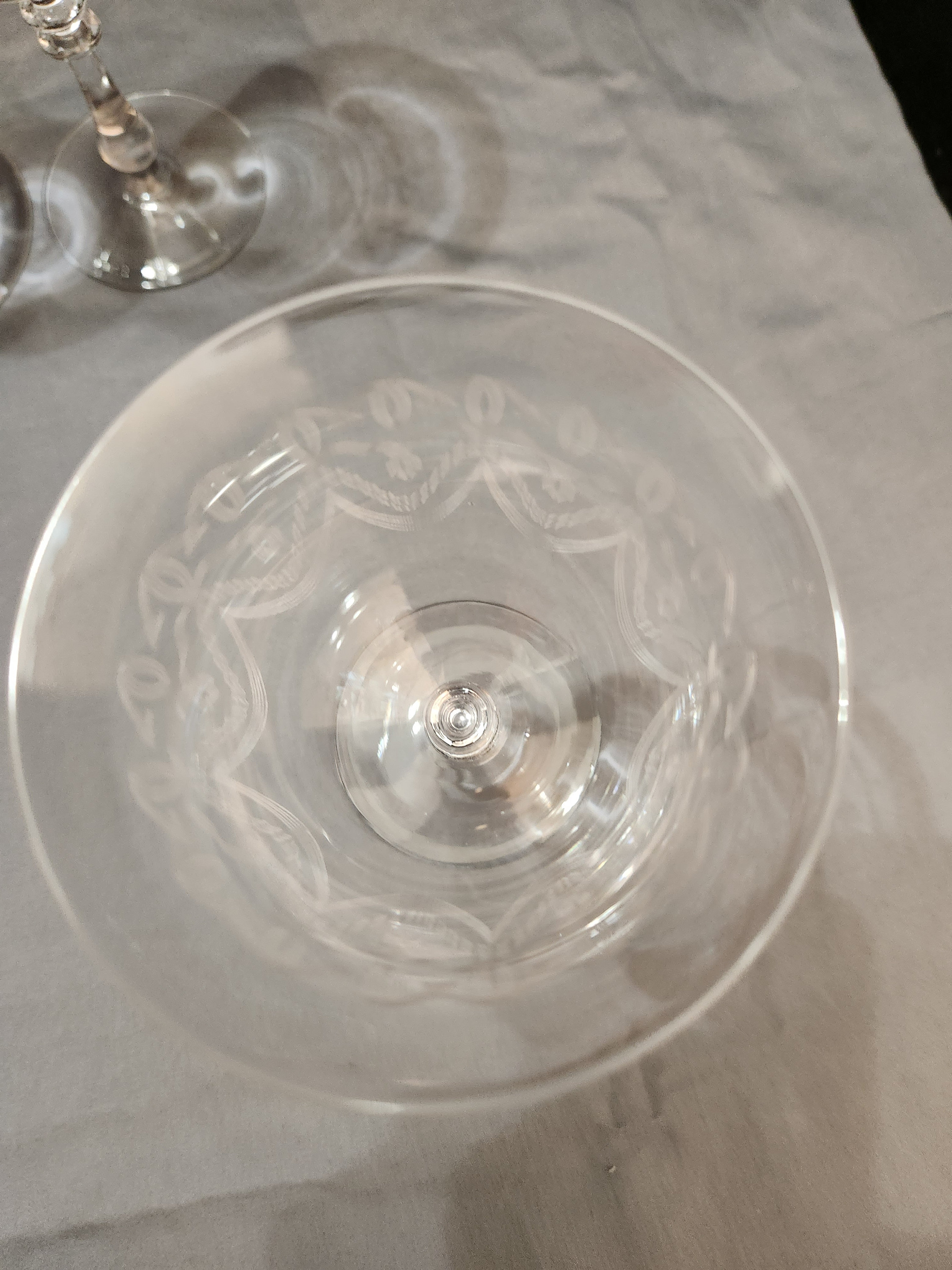 Vintage Bryce Crystal Water Goblets, Needle Etched Barware, Set of 4 - Etsy